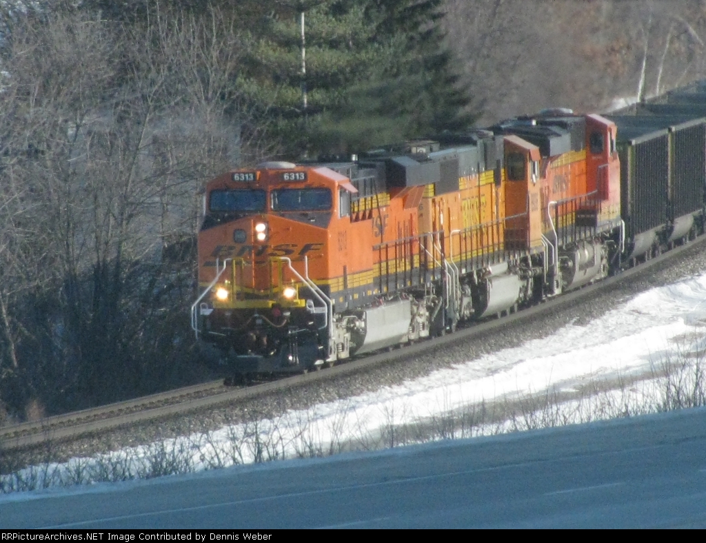 BNSF 6313 CP's River Sub.